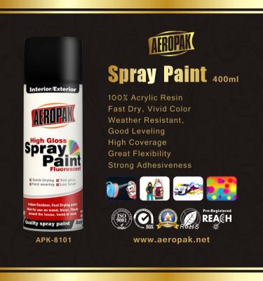 China Odourless Aerosol Spray Paint 10oz Rich Metallic Finish Interior Exterior for sale