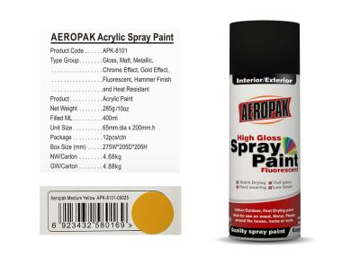 China Wood Aerosol Adhesive Spray With Medium Yellow Color Grade 2 Flexibility for sale