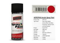China Orange Red Aerosol Spray Paint , MSDS Acrylic Spray Paint Fan - Shaped for sale