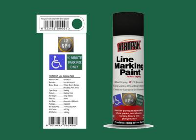 China AEROPAK for road with SGS fresh green color 500ml Linie Marking Spray Paint for sale