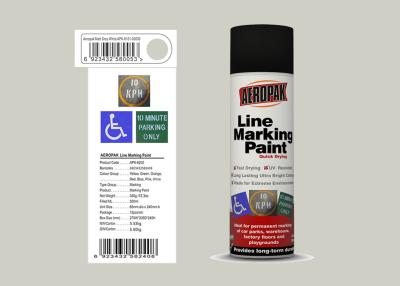 China AEROPAK for wall with ROHS 500ml matt grey white Line Marking Spray Paint for sale