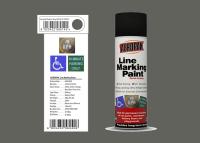 China AEROPAK 500ml Line Marking Spray Paint medium grey color with MSDS for wall for sale