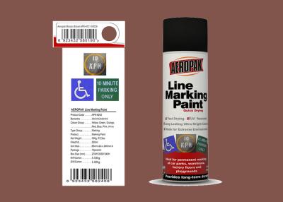 China AEROPAK 500ML mission brown color Line Marking Spray Paint for road with SGS for sale