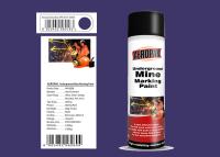 China AEROPAK 500ML deep blue Underground Mine Marking Spray Paint for construction with MSDS for sale