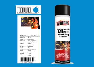 China AEROPAK for excavation with ROHS diamond blue 500ml Underground Mine Marking Spray Paint for sale