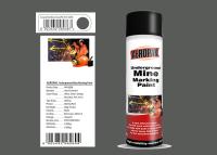 China AEROPAK Underground Mine Marking Spray Paint 500ml matt black grey with SGS for excavation for sale