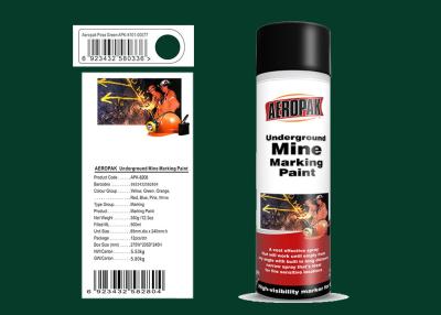 China AEROPAK 500ML Underground Mine Marking Spray Paint pose green for construction with ROHS for sale