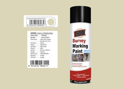 China 158mm Height Marking Spray Paint  Light Yellow Grey Color For Traffic Accidents for sale