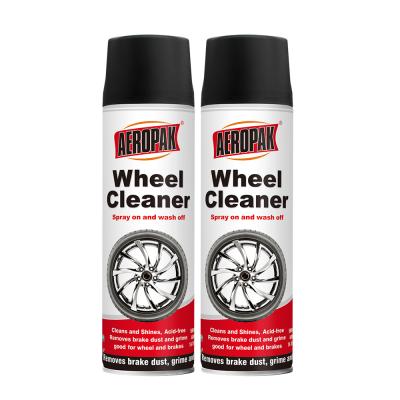 China 500ml Wheel Cleaner Aerosol for Alloy Rims 350g Net Weight for sale