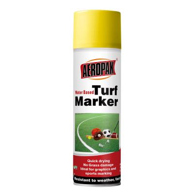 China AEROPAK 500ml Turf Marker Spray Paint with 3 Years Shelf Life and 7500 Pieces MOQ for sale