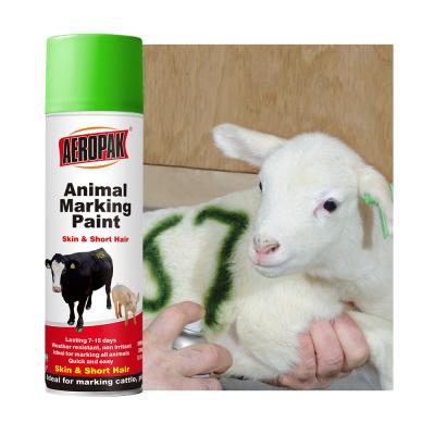 China Ecofriendly Fast Drying Weatherproof Animal Marking Spray Paint and Livestock Marker Spray in 500ml for sale