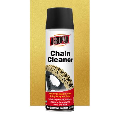 China Aeropak 500ML Aerosol Residue-free Bicycle Motorcycle Chain Biodegradable Chain Cleaner Spray for Hinges and Steel Cables for sale