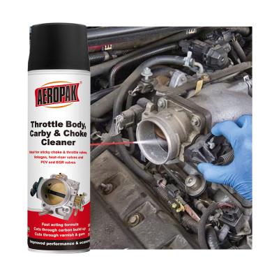 China Aeropak 500ml Aerosol Spray Throttle Body & Carburetor Cleaner & Throttle Choke Wash Liquid for Cars Trucks Motorcycles for sale