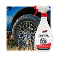 China Aeropak 500ml Tire Cleaner Spray Plastic Bottle Car Tire Shine Foam Cleaner with 3-Year Expiration for sale