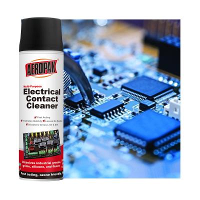 China AEROPAK Specialist Non-Flammable Quick-Drying Electronic Contact Cleaner Aerosol Spray for Printed Circuit Boards for sale