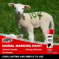 China AEROPAK Animal Marking Liquid Coating Spray Paint 500ml Strong Adhesion Livestock Spray Paint Marker for sale