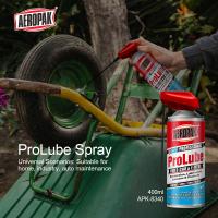 China Aeropak 400ml Aerosol Transparent Colorless Non-Staining Anti-Rust Industrial Chain Lubricant Spray ROHS REACH Certified for sale