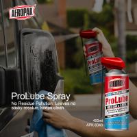 China Aeropak 400ml Aerosol Transparent Colorless Non-Staining Anti-Rust Industrial Chain Lubricant Spray ROHS REACH Certified for sale