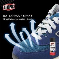 China Aeropak Aerosol Spray 120g Tinplate Waterproof Water Repellent Liquid Coating for Clothes Shoes Leather Fabric 3-Year Expiration for sale
