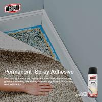 China Aeropak 200ml Aerosol Fabric-Specific Transparent Permanent Adhesive Glue Spray High Spray Coverage for Sealants Adhesives for sale