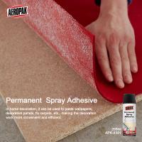 China Aeropak 200ml Aerosol Fabric-Specific Transparent Permanent Adhesive Glue Spray High Spray Coverage for Sealants Adhesives for sale