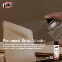 China Aeropak 200ml Aerosol Fabric-Specific Transparent Permanent Adhesive Glue Spray High Spray Coverage for Sealants Adhesives for sale