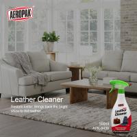 China Aeropak 500ml Mild Formula Deep Cleaning and Restoration Genuine Leather Cleaner Spray for Car Leather Seat and Home Care for sale