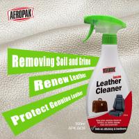 China Aeropak 500ml Mild Formula Deep Cleaning and Restoration Genuine Leather Cleaner Spray for Car Leather Seat and Home Care for sale