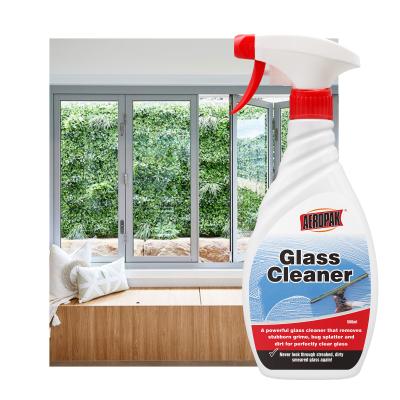 China Aeropak 500ml Car Window Glass Cleaner Liquid Agent Mirror Glass Cleaner Spray for Automotive & Household Water Stain Remover for sale