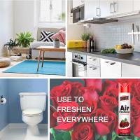 China Aeropak 330ml Eco-Friendly Aerosol Rose Scent Air Freshener Spray for Home & Car Indoor Use Long Lasting for sale