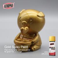 China Aeropak 400ml Acrylic High Gloss Metallic for Wholesale Custom Color OEM Gold Spray Paint Liquid Coating Automotive Home for sale