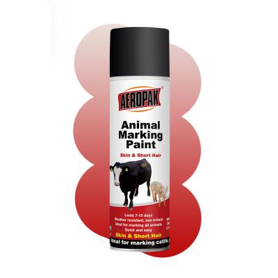 China Wholesale Aerosol 500ml Aeropak Animal Marking Paint Livestock Animal Marker Spraying Paint for sale