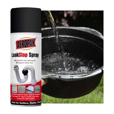 China Aeropak APK-LS01 Waterproof Sealant Spray Anti-Corrosion Fast-Dry Leak-Stopper for Pipe Joints Cracks Concrete Hard Surfaces for sale