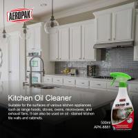 China Aeropak 500ml Custom Kitchen Grease and Smoke Cleaner Spray Quick Removal Heavy Oil Stains OEM & ODM Product for sale