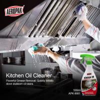 China Aeropak 500ml Custom Kitchen Grease and Smoke Cleaner Spray Quick Removal Heavy Oil Stains OEM & ODM Product for sale