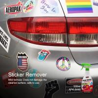 China Aeropak High Quality 500ml Bottle Car Label Adhesive Glue Sticker Remover Agent Car Window Sticker Remover Cleaner Spray for sale