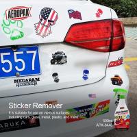 China Aeropak High Quality 500ml Bottle Car Label Adhesive Glue Sticker Remover Agent Car Window Sticker Remover Cleaner Spray for sale