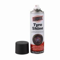China Tinplate Can Car Care Products Aeropak 500ml Tyre Polisher for sale