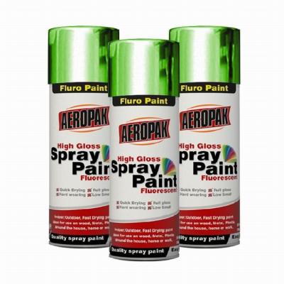 China 450ML Aerosol Spray Paint Tinplate Can AEROPAK ISO9001 Fluorescent for sale