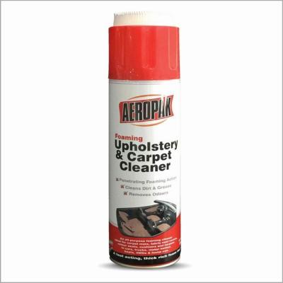 China AEROPAK Removes Odours Carpet Upholstery Cleaner 500ml Penetrating Foam Action for sale