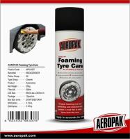 China Aeropak Car Care Products Dissolves Dirt oil Foam Tire Cleaner MSDS Certificate for sale