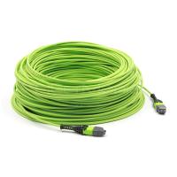 China MPO Trunk Cable Assembly 24 Fibers OM5 OFNP Lime Jacket - 400m 10G Distance, 150m 100G for sale