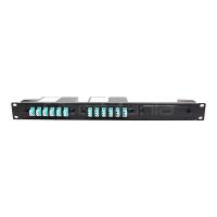 China 1U 19 Inch MPO Blank Patch Panel with OM3 MTP to LC Cassette - 400m 10G Distance, -20 to +85°C Operating Range for sale