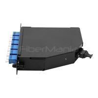 China 12 Fiber MPO Cassette 6 Ports Fully Loaded For Data Center for sale
