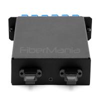 China 24 Fiber MPO Male to LC Duplex Single Mode OS2 High Density Module 12 Ports with 0.7dB Insertion Loss for sale