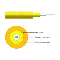 China Simplex OS2 Single Mode Fiber Optic Cable 2.0mm PVC Yellow - Indoor Wiring for Data Centers & Telecom for sale