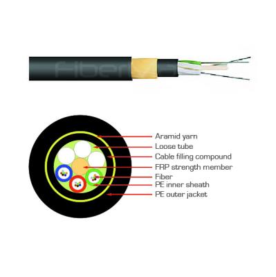China 24 Core Optical Fiber Cables ADSS All Dielectric Self Supporting Cable for sale