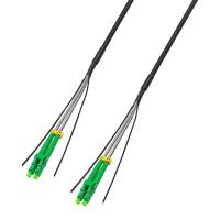 China FTTA CPRI Outdoor Fiber Patch Cord LC APC-LC APC 2 Cores OS2 LSZH 4.8mm Black Jacket for sale