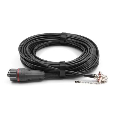 China FullAXS to ODC Socket FTTA Patch Cord 2-Core OS2 Single Mode 4.8mm TPU Jacket for Outdoor Fiber Optic Applications for sale
