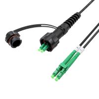 China Outdoor IP67 LC APC to LC APC Duplex OS2 9/125 Fiber Optic Connector with 5.0mm Cable and -40°C to +70°C Temperature Range for sale